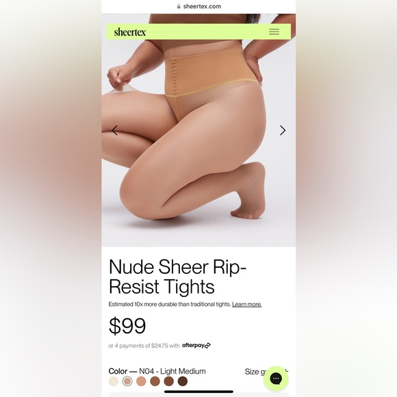 sheertex | Other | Sheertex Classic Sheer Nude No4 | Poshmark